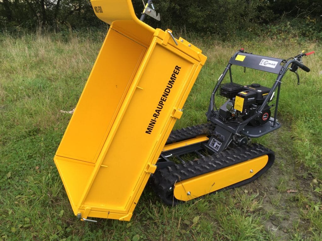 Mini Dumper tracked power barrow with drop side cargo box Lumag MD500 ...