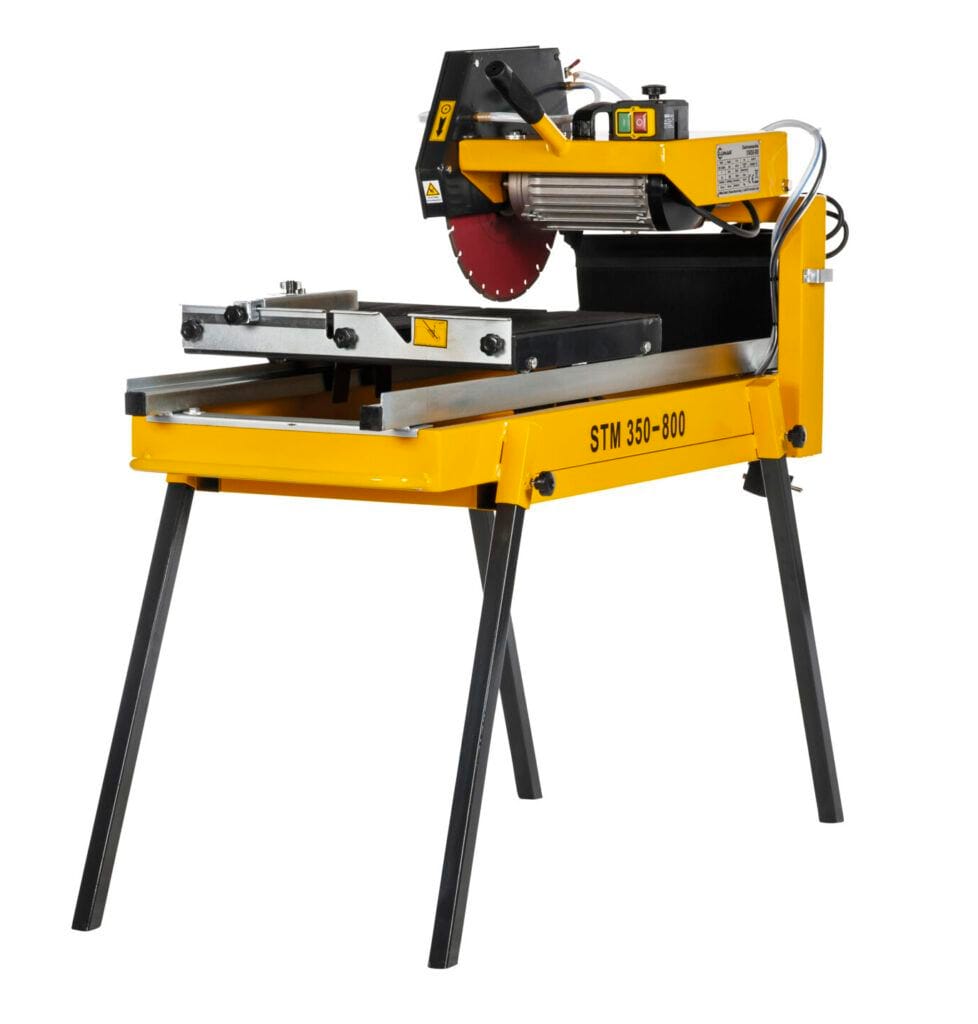 Masonary Saw Bench Stone Cutting Saw 80cm cut 35cm Blade Lumag STM350 ...