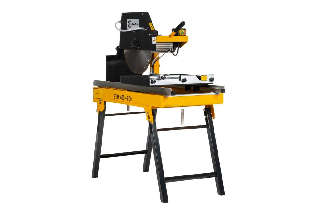 Masonary Saw Stone Cutting saw bench 450mm Blade 70cm Cut 230v Lumag ...