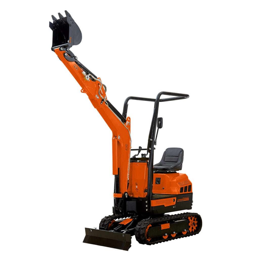 Mini digger Micro digger Outland tools MD100 1000kg Petrol engine with ...